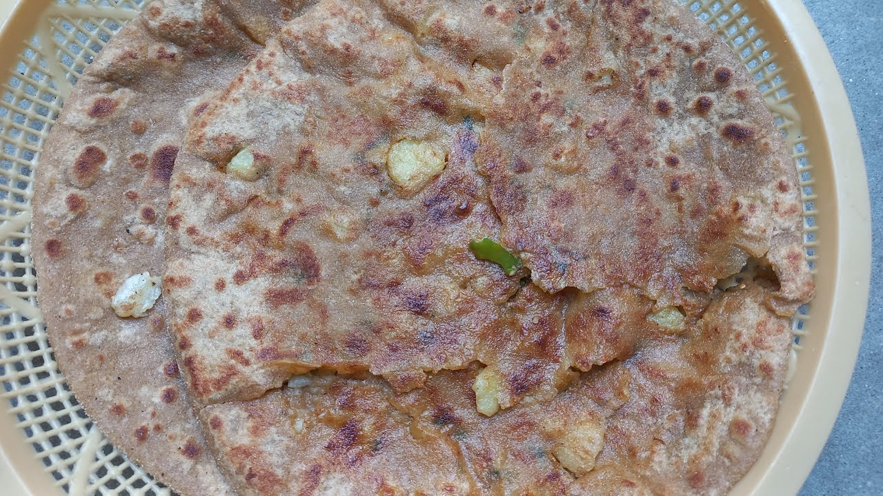 More Crispy , Tasty And Easy Aloo Paratha Recipe In Naan Style l GHAR ...