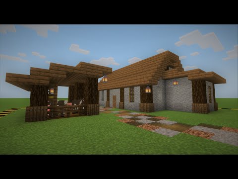 Minecraft butcher's house tutorial (village house tutorial-02) - YouTube