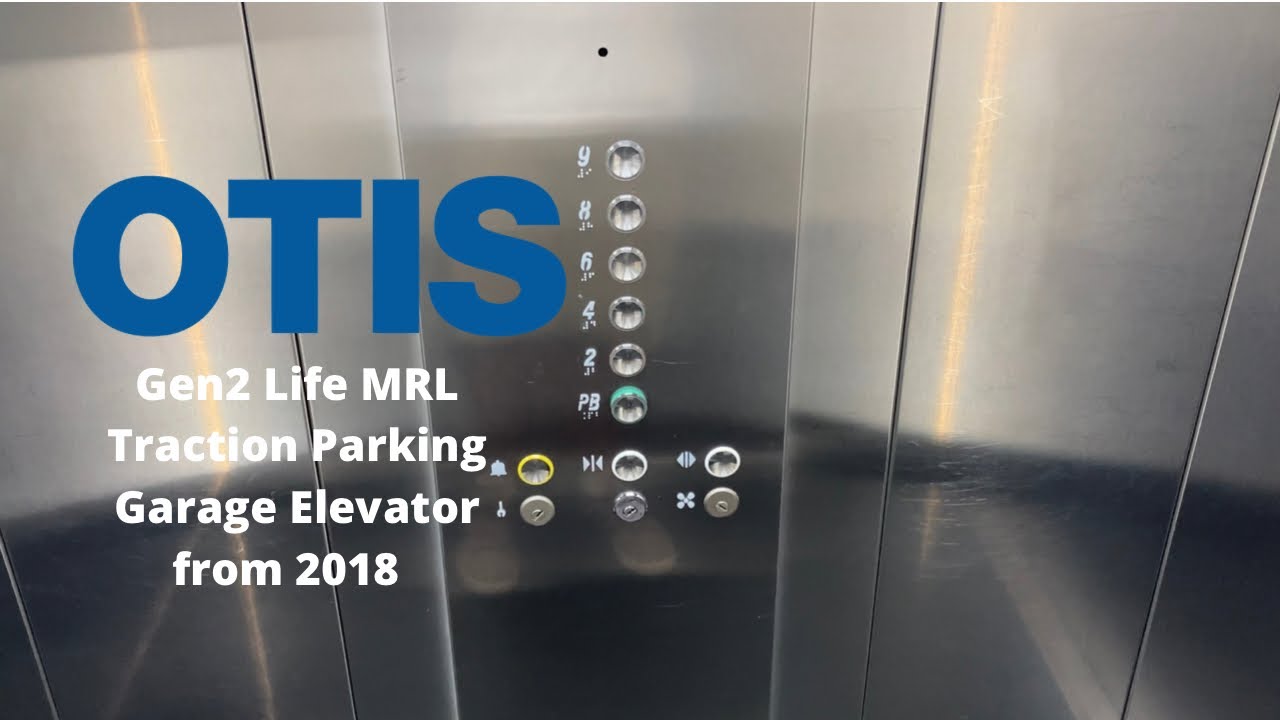 Otis Gen2 Life MRL Traction Parking Garage Elevator at Hotel Monterrey ...