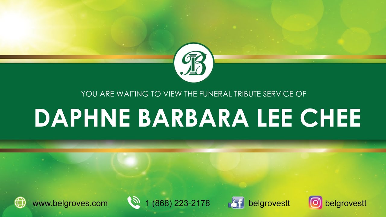 Daphne Barbara Lee Chee Tribute Service - YouTube