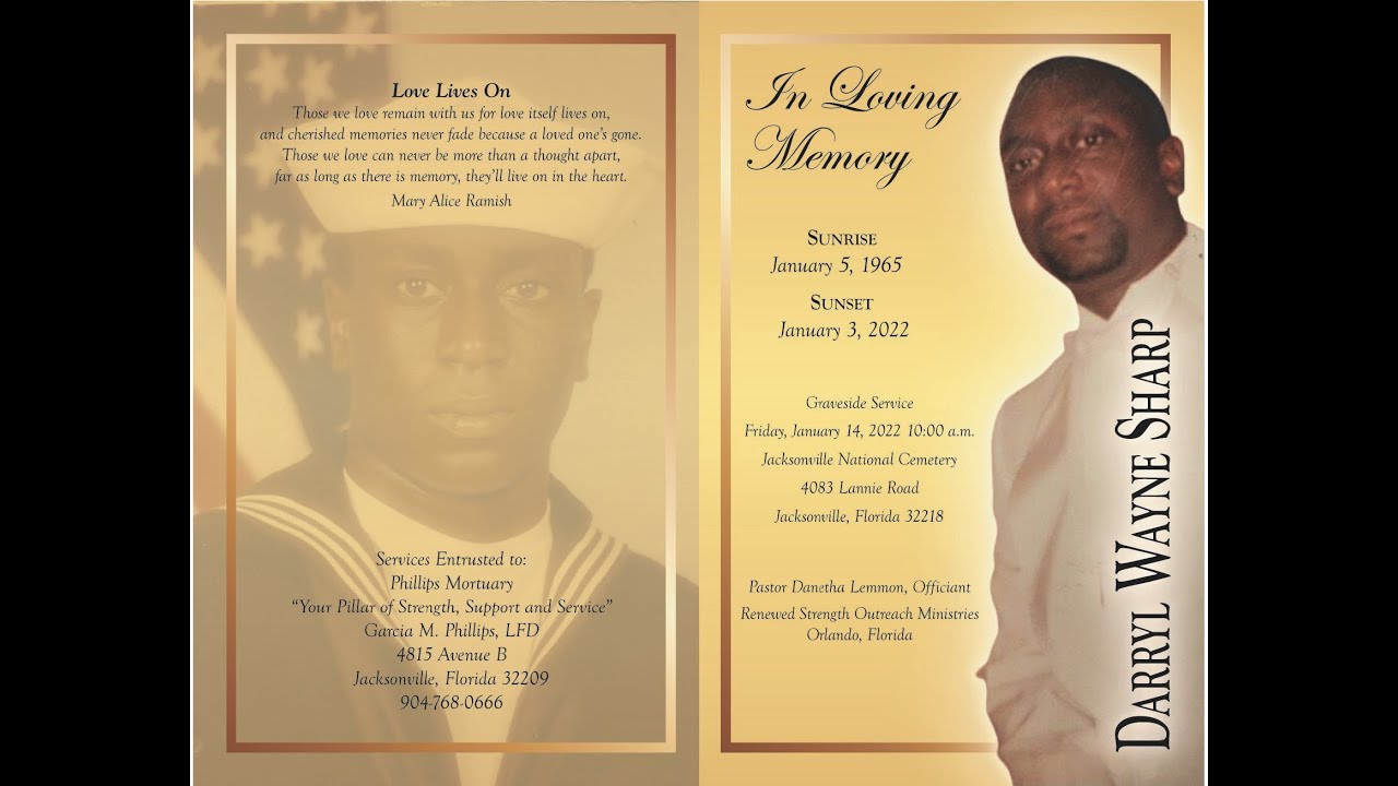 Darryl Wayne Sharp Homegoing Services - YouTube