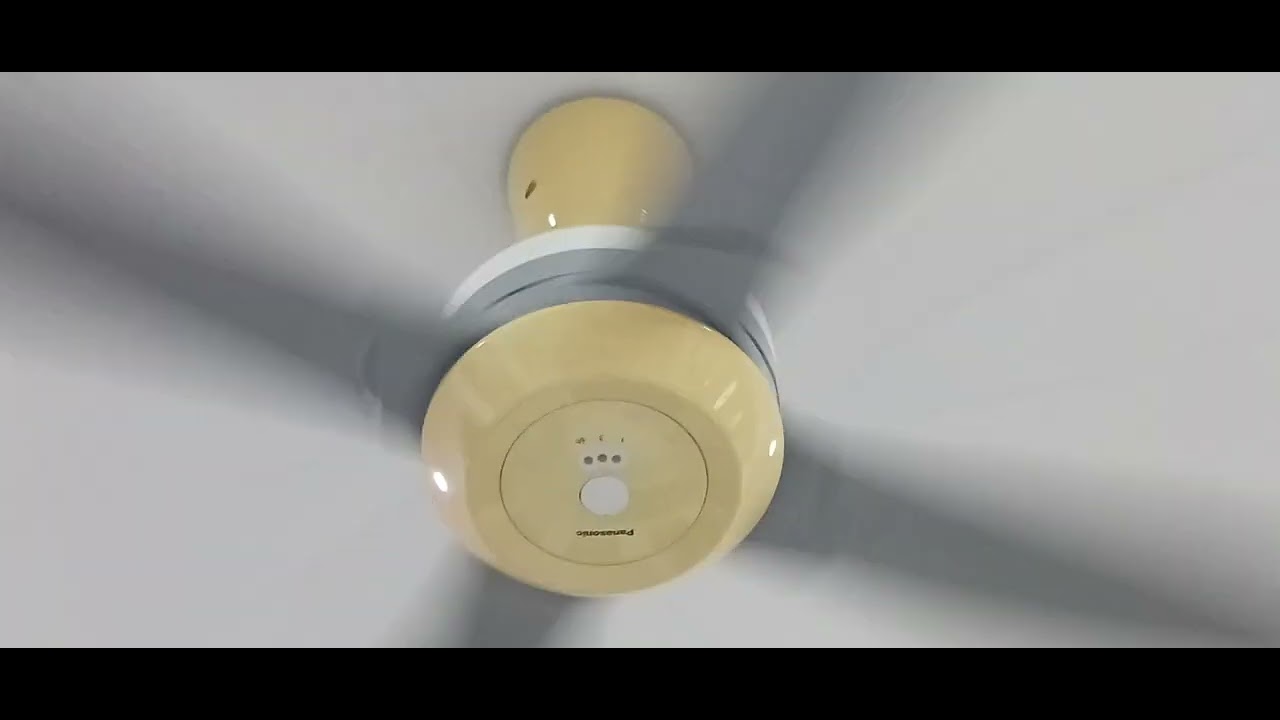 panasonic ceiling fan f-m14c8 very noisy/wobbly 3 - YouTube