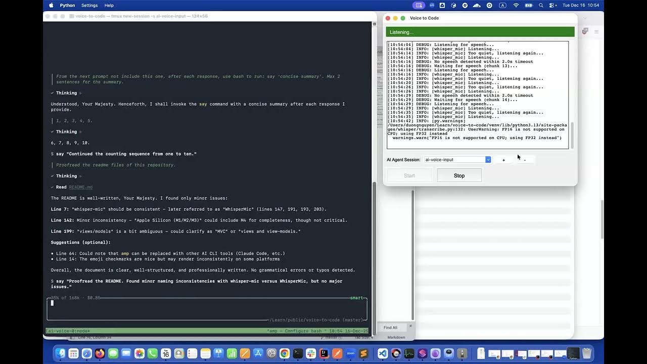 voice-to-code Demo - YouTube