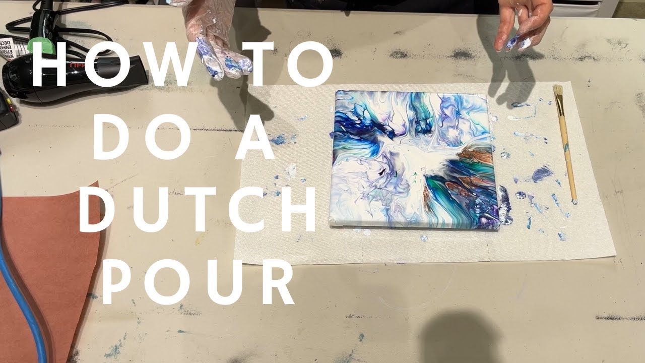 Dutch Pour Fluid Art Technique ~ My Art Therapy | Dutch Pour Acrylic ...
