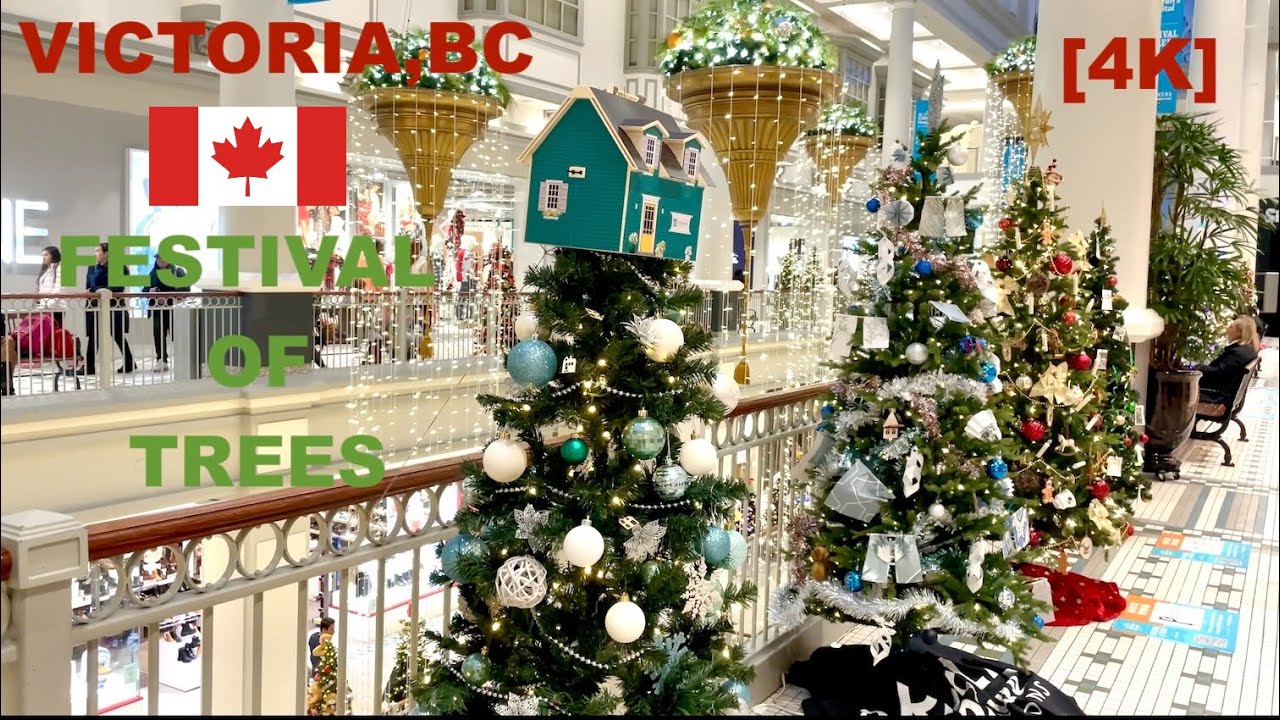 🇨🇦[4k] FESTIVAL OF TREES in Downtown Victoria ,BC, Canada, Dec 2023 ...