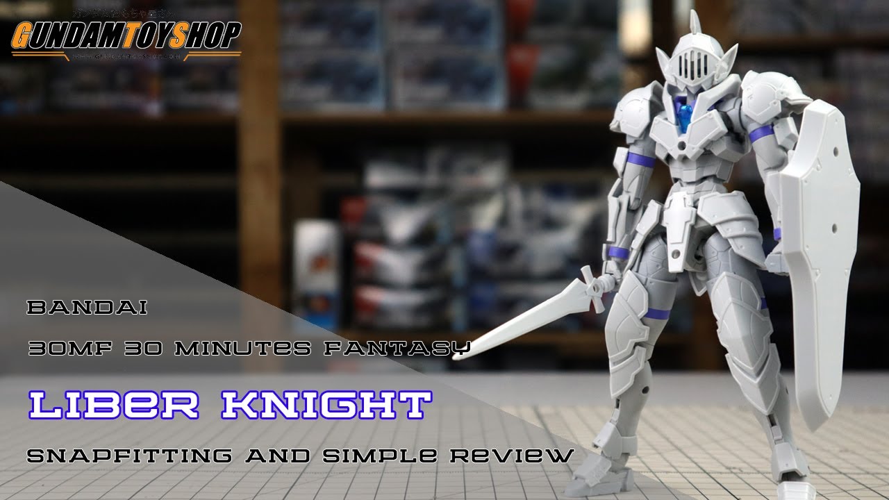 Bandai 30MF 30 Minutes Fantasy Liber Knight Sample Build Snapfit and ...