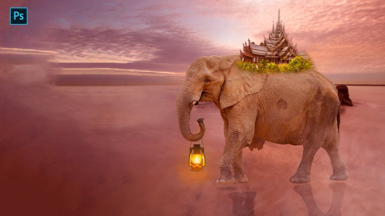 How To Create Elephant Portrait Manipulation Photo Effect Using ...