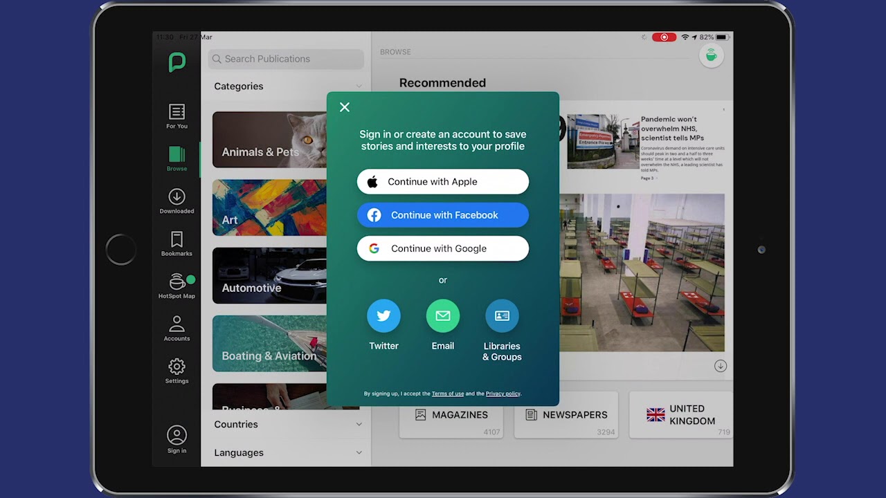 Digital Showcase - How to set up PressReader - YouTube