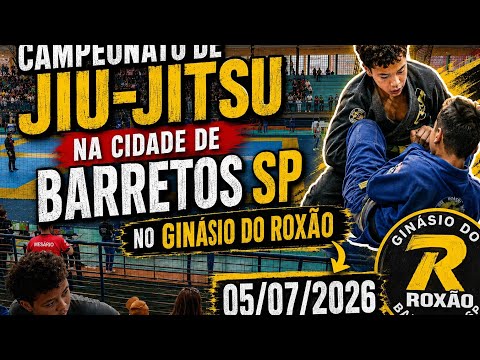 Campeonato de jiu-jitsu na cidade de Barretos aqui no Ginásio Roxão roxão