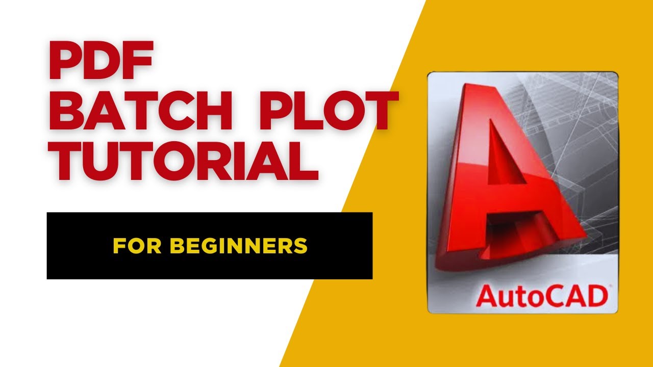 How to do batch plot pdf in Autocad? - YouTube