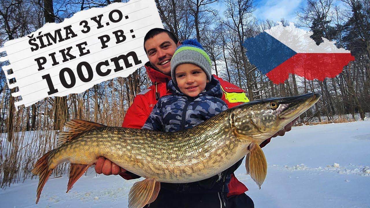 RYBAŘENÍ NA DÍRKÁCH A VELKÁ ŠTIKA PRO MÉHO SYNA / ICE FISHING AND BIG ...