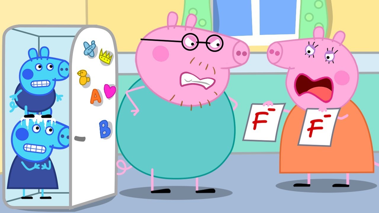 Peppa Pig and George Pig in the Fridge? | Peppa Pig Funny Animation ...