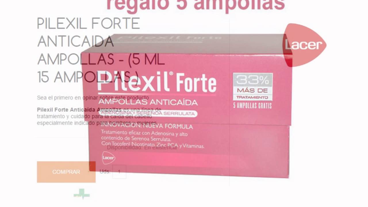 PILEXIL FORTE ANTICAIDA AMPOLLAS - YouTube