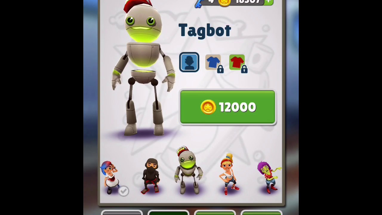 Ninja Or Tagbot????? (subway Surfer Kids) - YouTube