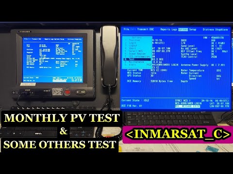 Monthly PV test and some others test on the Inmarsat_C. (GMDSS) - YouTube