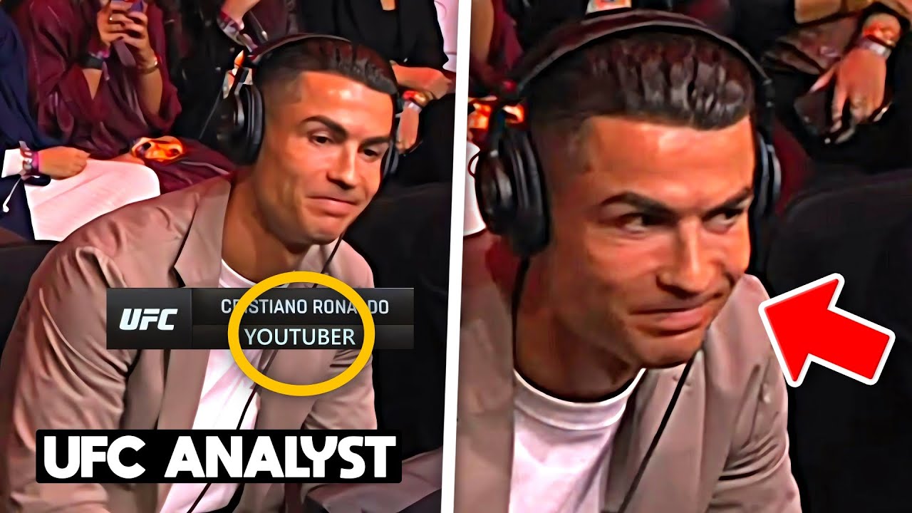 Cristiano Ronaldo FIRST TIME at UFC Event - Page vs. Shara & Adesanya ...