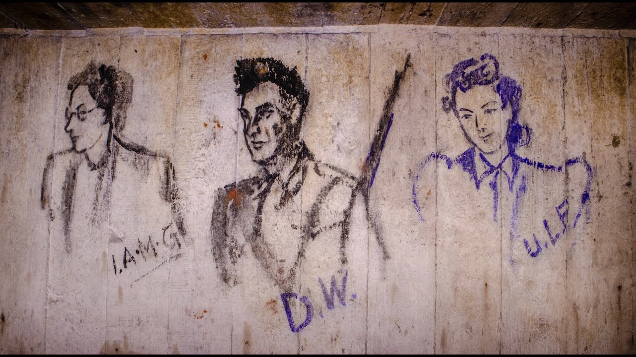 Lost Drawings from WW2! Abandoned Air Raid Shelter Beneath Huge ...