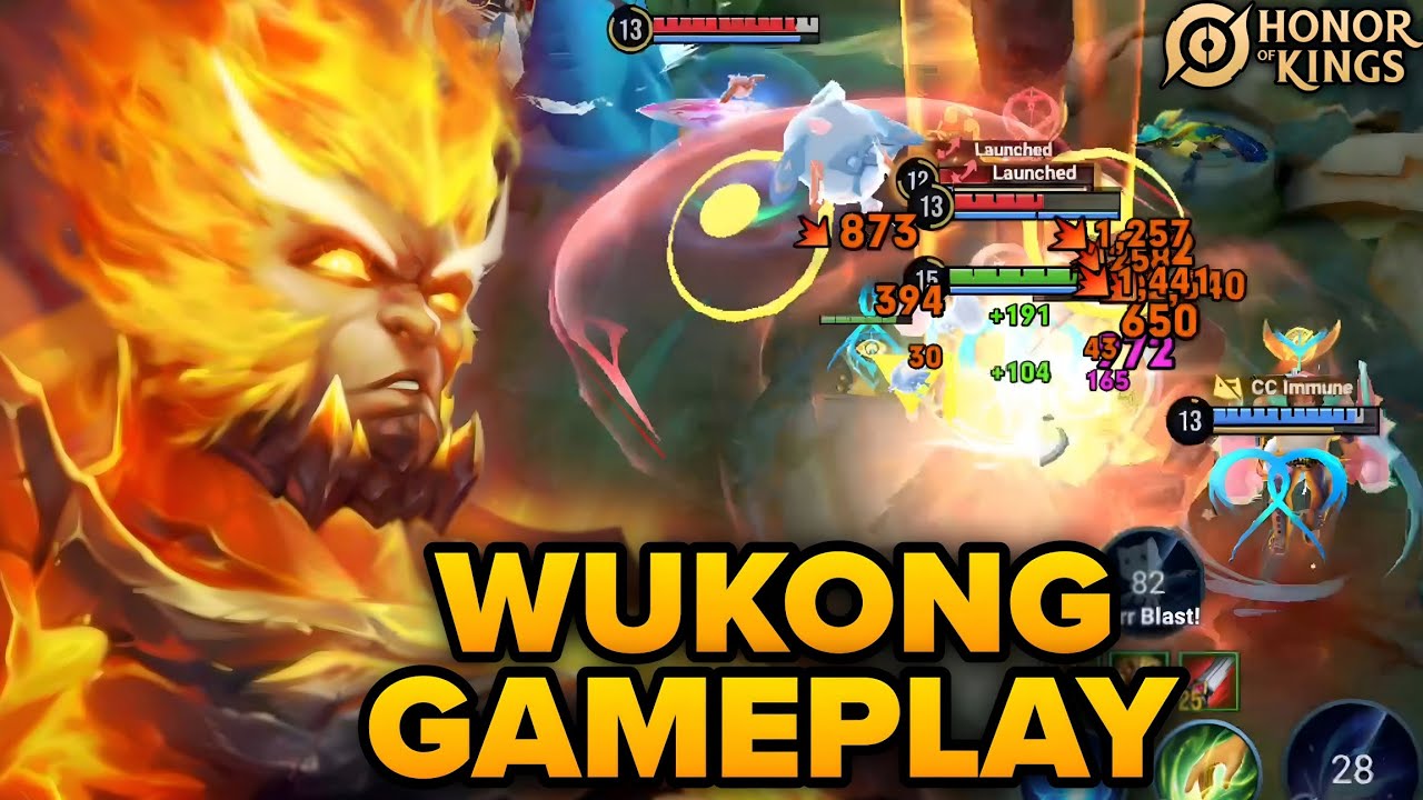 HOK WUKONG JUNGLE GAMEPLAY! INSANE DAMAGE & FAST CLEAR SPEED! | WUKONG ...