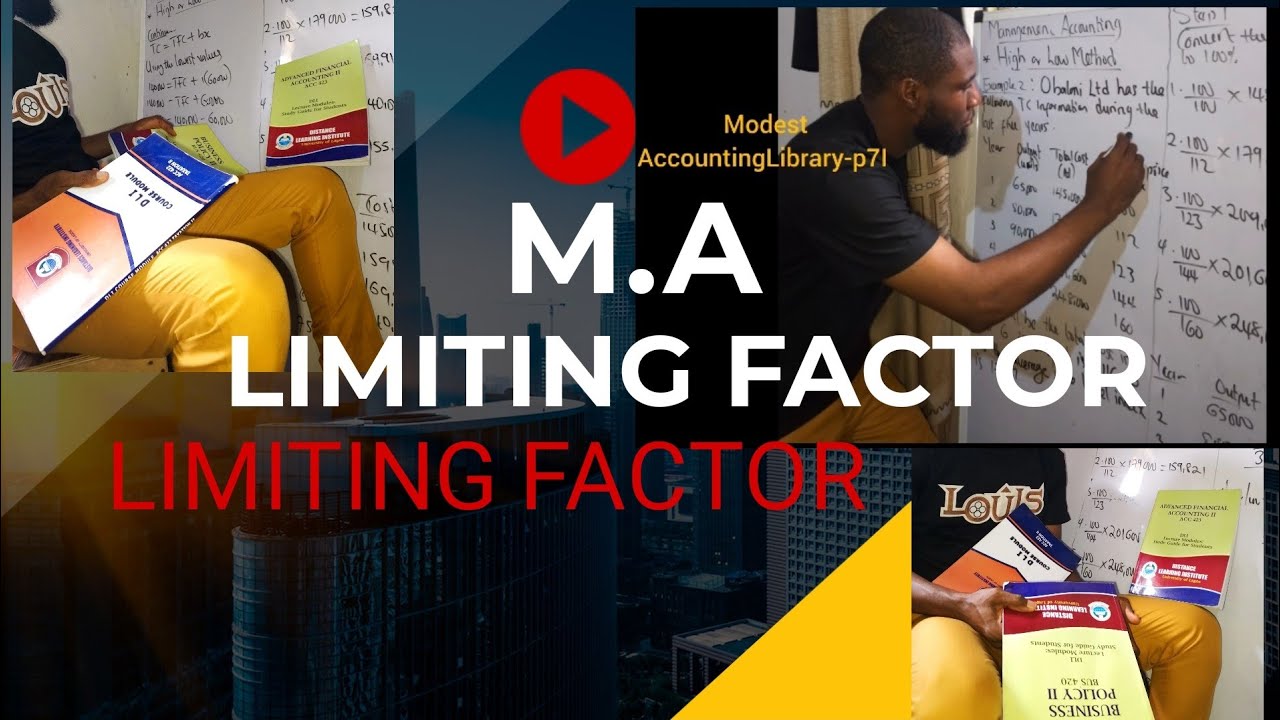 LIMITING FACTOR - Management Accounting - YouTube