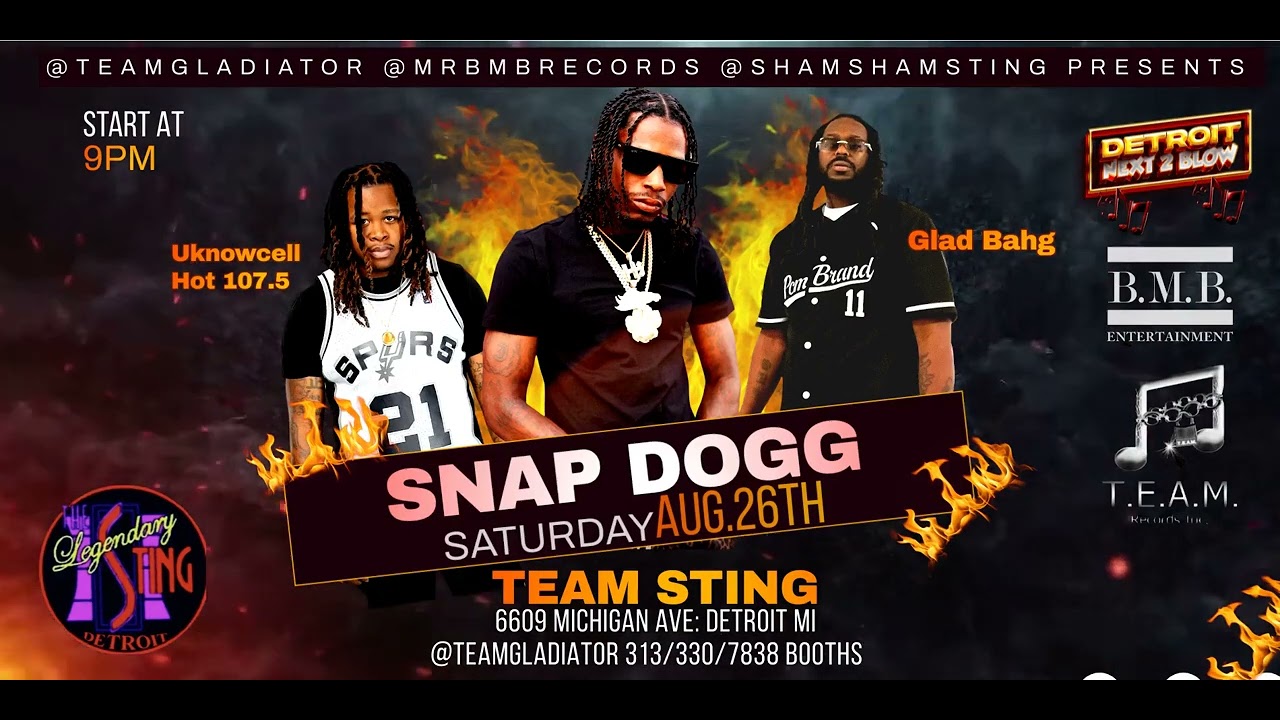 SNAP DOGG LIVE IN DETROIT SATURDAY AUGUST 26TH 2023 - YouTube