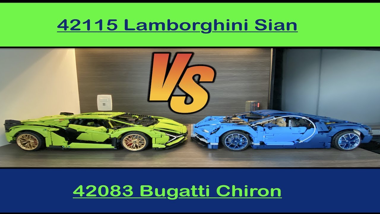 42083 Bugatti Chiron vs 42115 Lamborghini Sian | LEGO 42083 vs LEGO ...