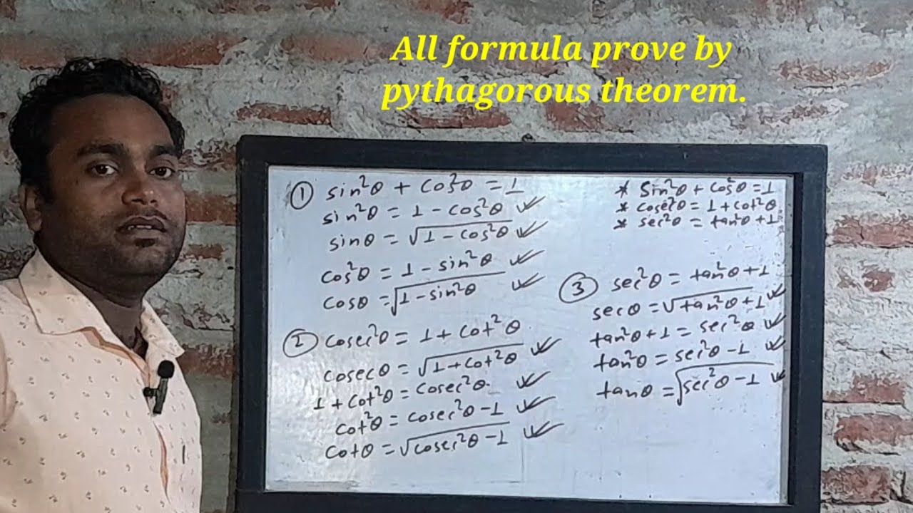 Pythagoras Theorem & Trigonometric Formula Proof | Easy Explanation ...