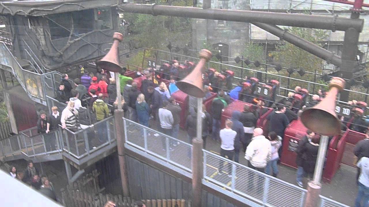 Rita - Alton Towers - Full Aerial View of ride & Launch - YouTube