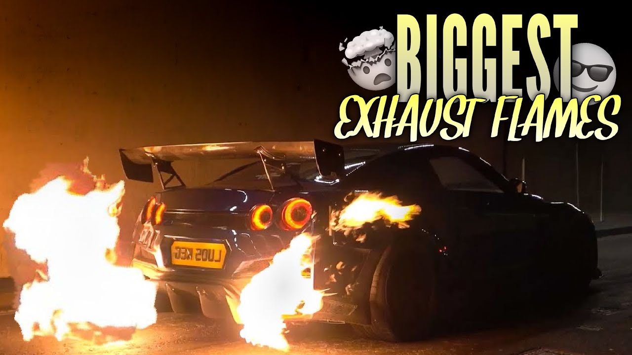 Fire Breathing Cars Take Over Car Meet | Flamethrower Cars - YouTube