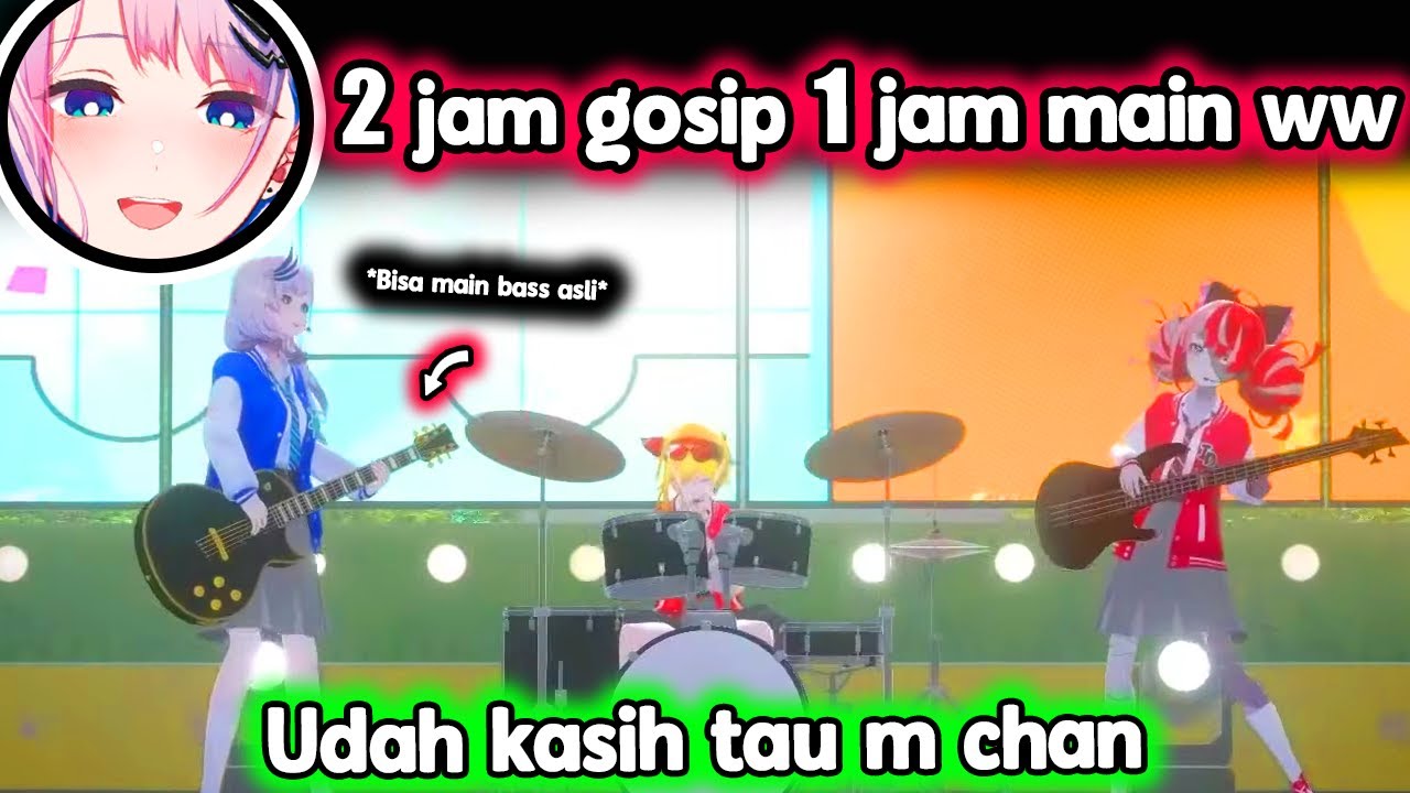 Gadisangka Reine Ternyata Bisa Main Bass, Pengen Bikin Holoband ...