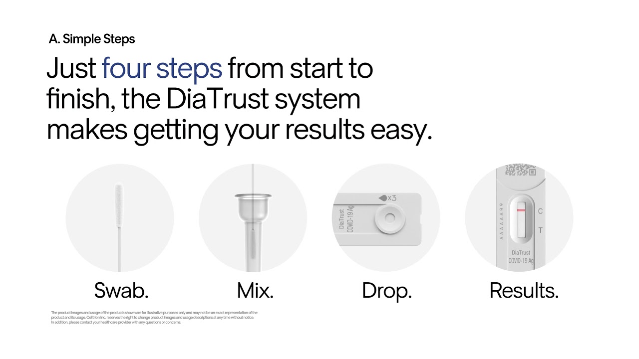 DiaTrust COVID-19 Rapid Antigen at Home Test - YouTube
