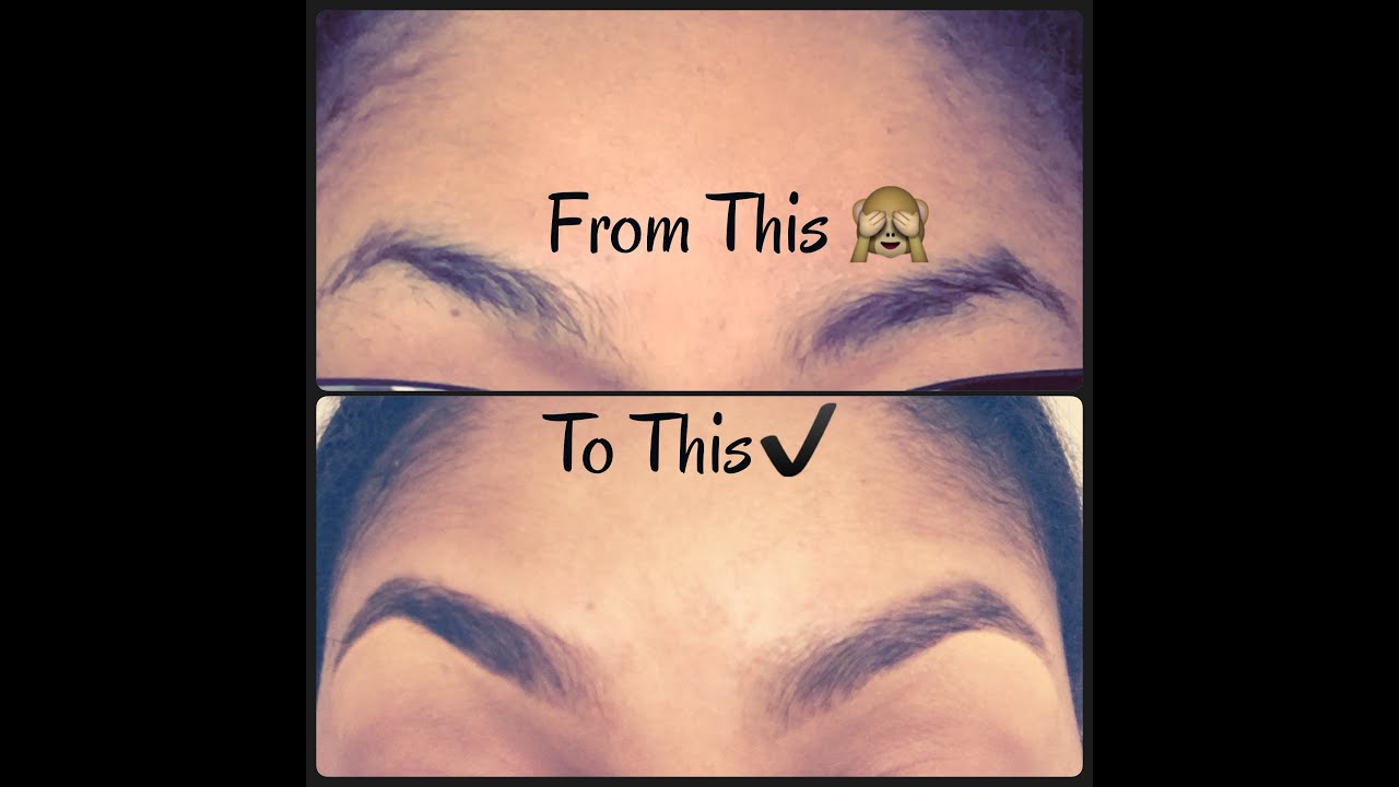 How I Clean Up My Brows...From Start To Finish! - YouTube