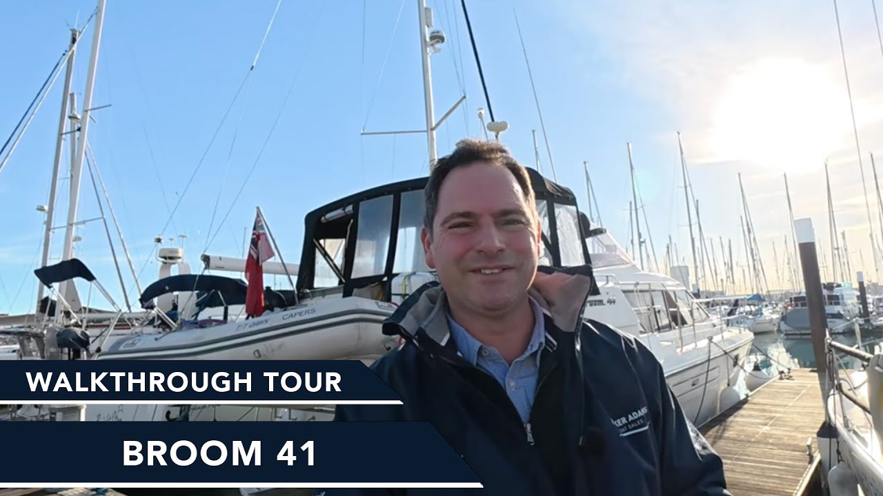 Broom 41 Walkthrough Tour- Another Perfect liveaboard! Superb build ...