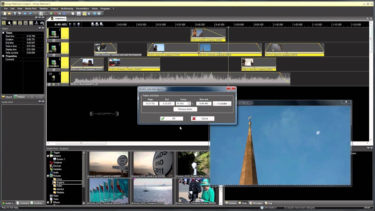 E03 9 Stretching and compressing several objects - YouTube
