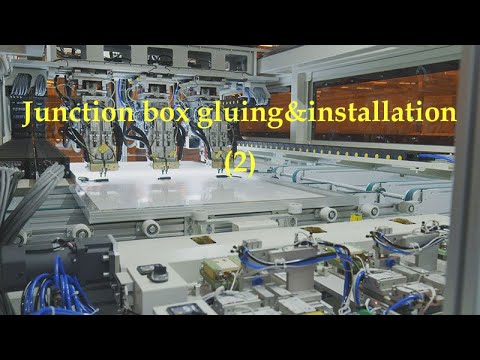 Junction box gluing&installation machine comes with two function:gluing ...