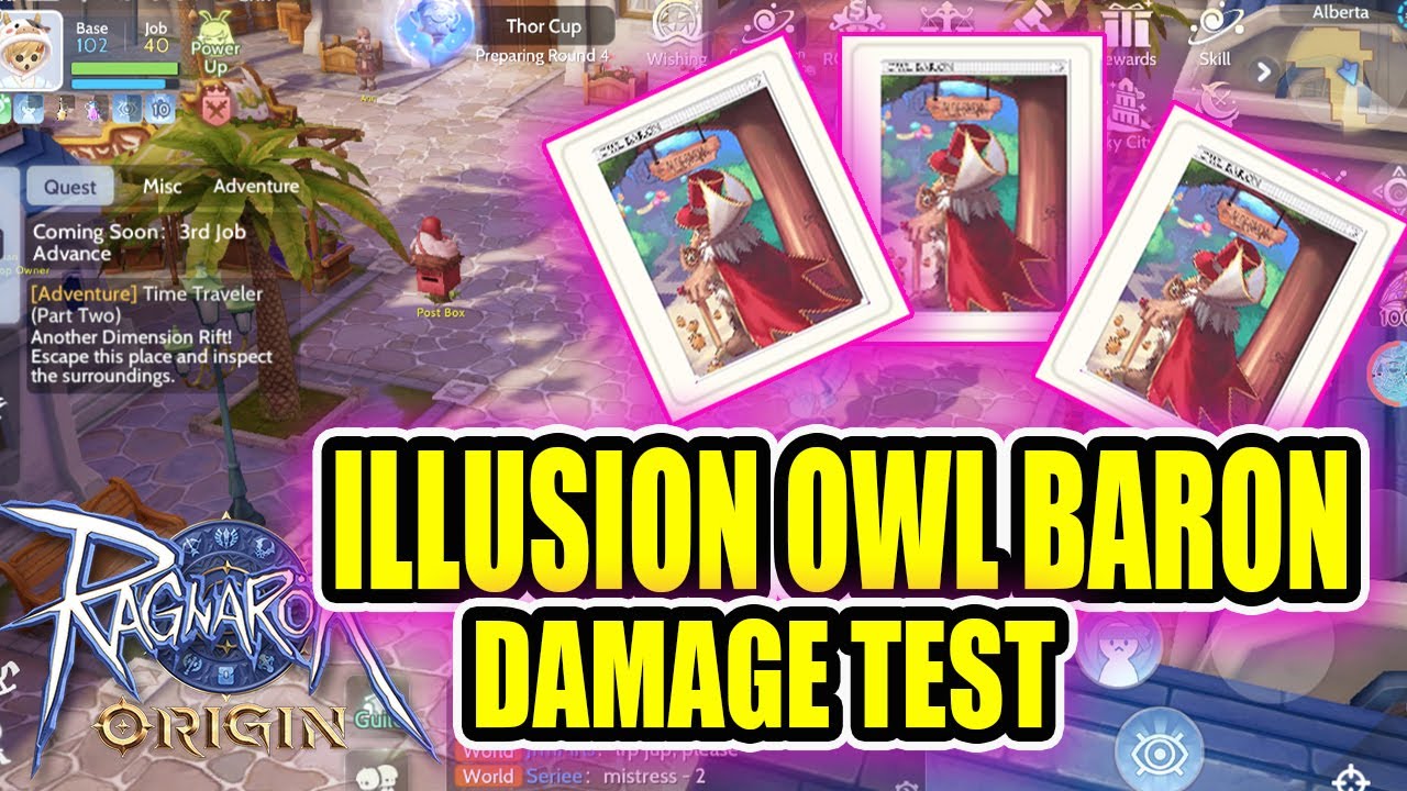 ILLUSION OWL BARON CARD TEST - ROO (TAGALOG) - YouTube