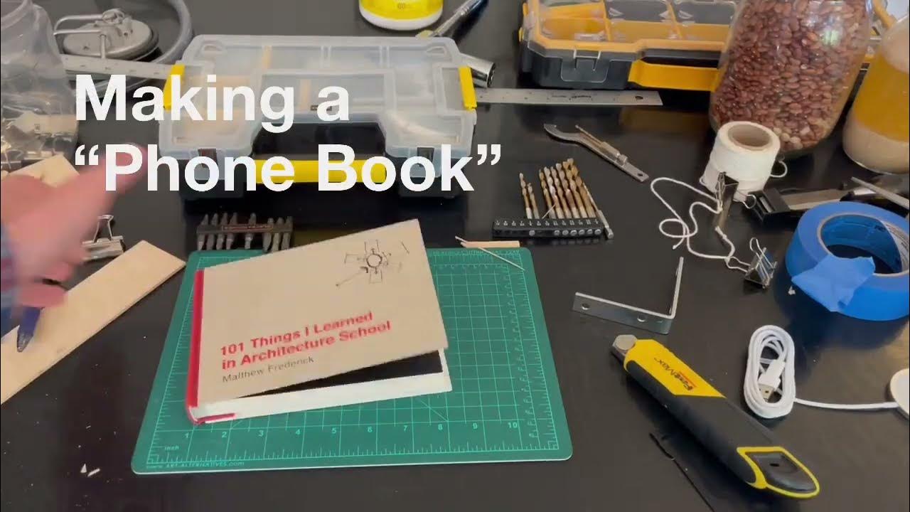 DIY “Phone Book” iPhone Stand - YouTube