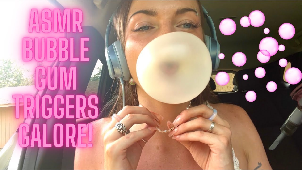 ASMR | SO MUCH Gum Chewing!💕🍬 (Close-up mouth sounds, tapping, random triggers) - YouTube