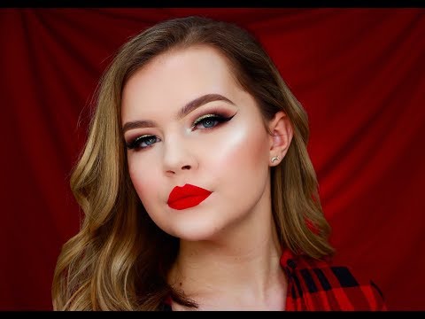 DRUGSTORE HOLIDAY MAKEUP TUTORIAL | MADISON LEE