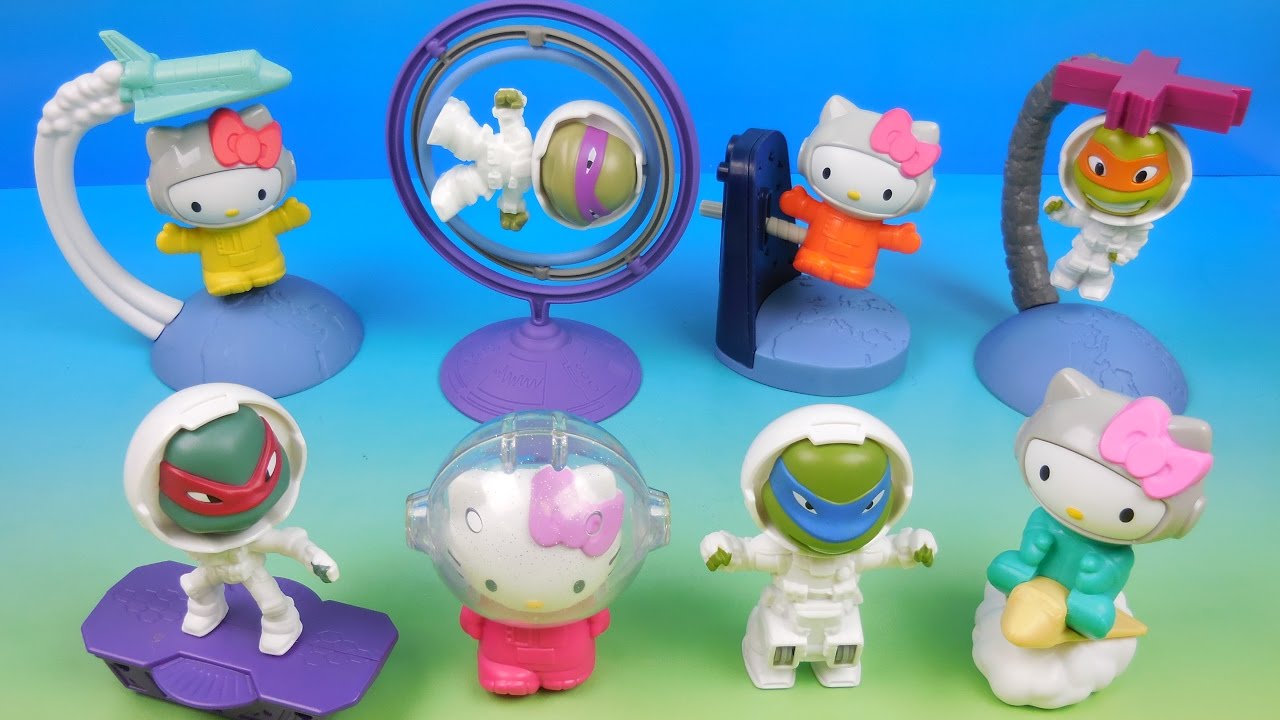 2016 HELLO KITTY / TEENAGE MUTANT NINJA TURTLES IN SPACE McDONALDS SET ...