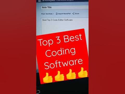 Top 3 Best Coding Software All Time Best Code Editor Software - YouTube