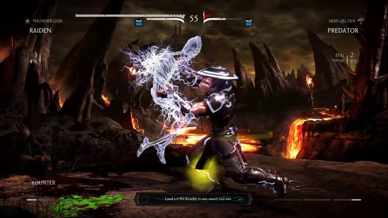 Mortal Kombat XL-Raiden vs Predator BRUTALITY - YouTube