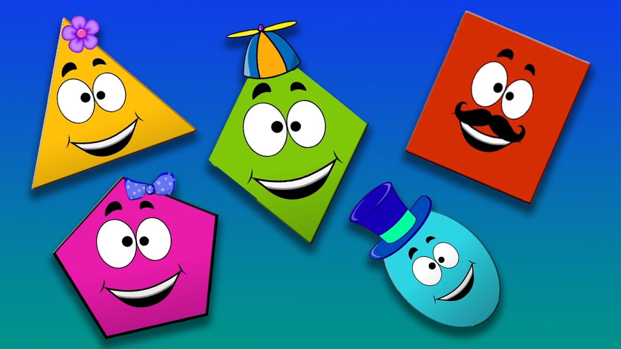 Learn The Shapes | The Shape Song | Nursery Rhymes | Nursery Rhymes ...