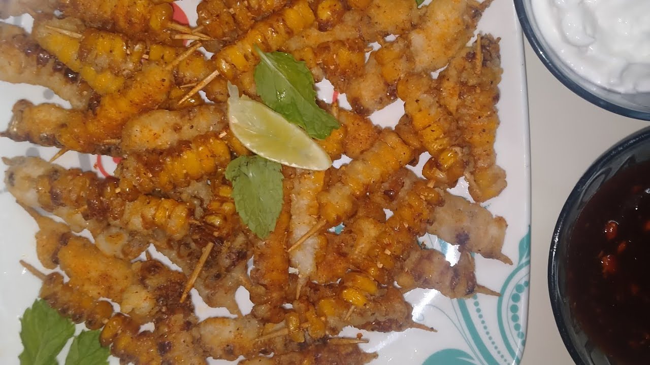 Peri-peri corn stick recipe || Crispy corn chaat || peri-peri - YouTube