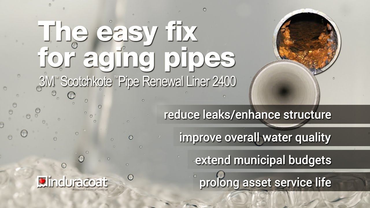 Induracoat | 3M™ Scotchkote™ Pipe Renewal Liner 2400 - YouTube