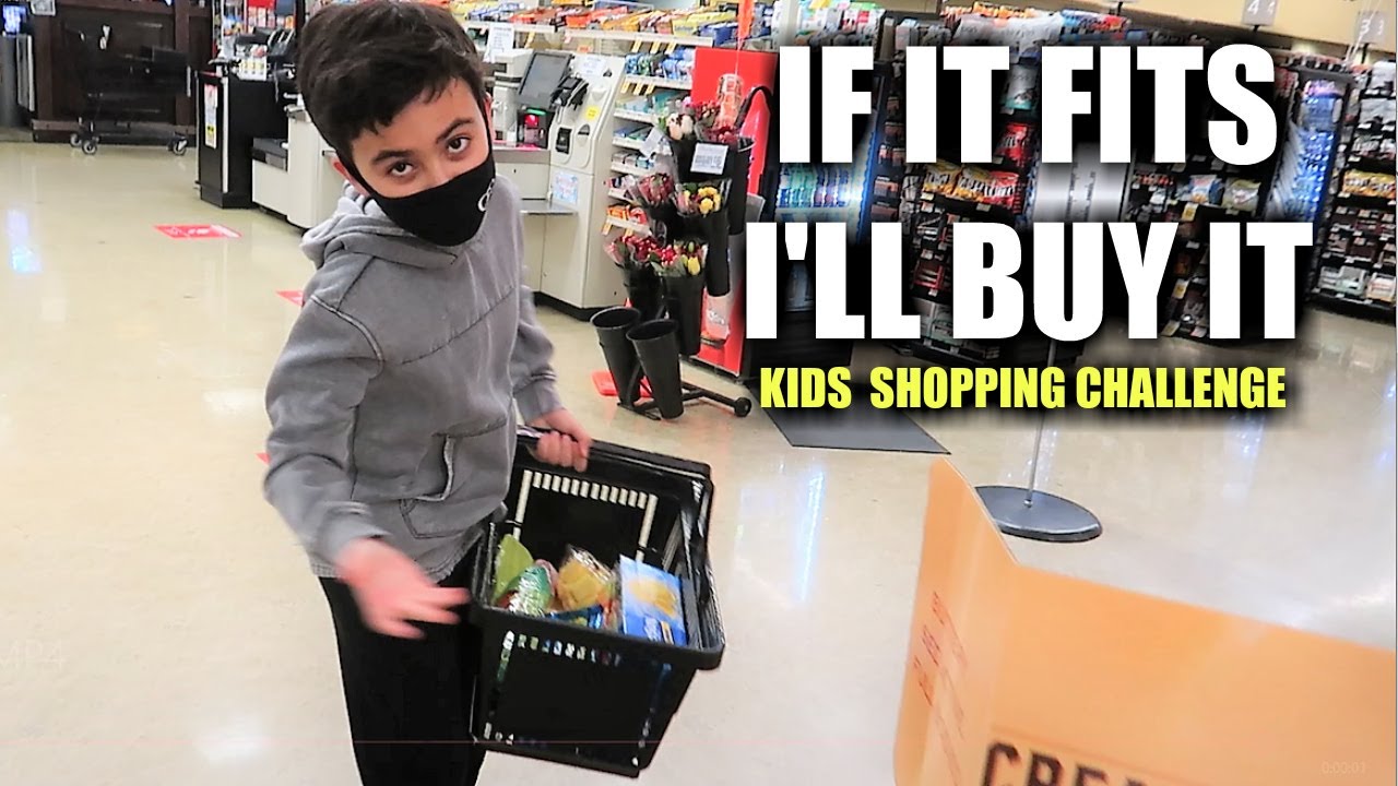 KIDS GROCERY SHOPPING CHALLENGE | LETTING KIDS CHOOSE VACATION SNACKS ...