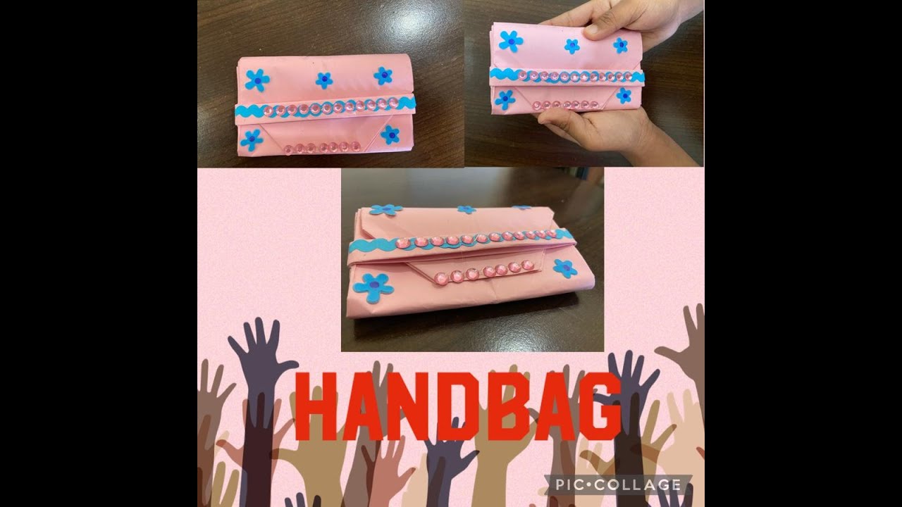 Simple paper Handbag | How to Make an Easy Paper Wallet | Easy origami ...