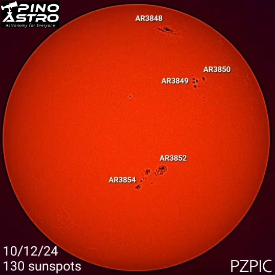 Daily Sunspots: October 12, 2024 (10/12/24) #sun #solar #sunspots # ...