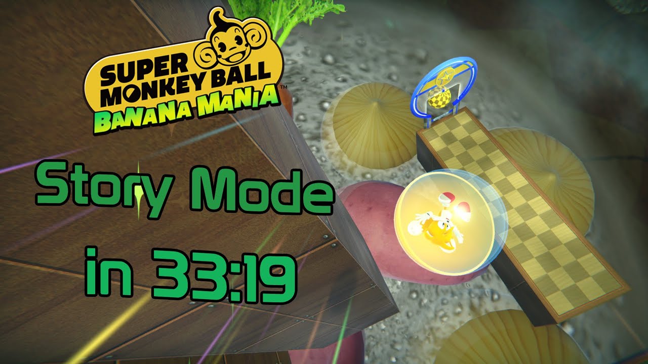 [Former WR] Story Mode All Worlds in 33:19 - Super Monkey Ball Banana ...