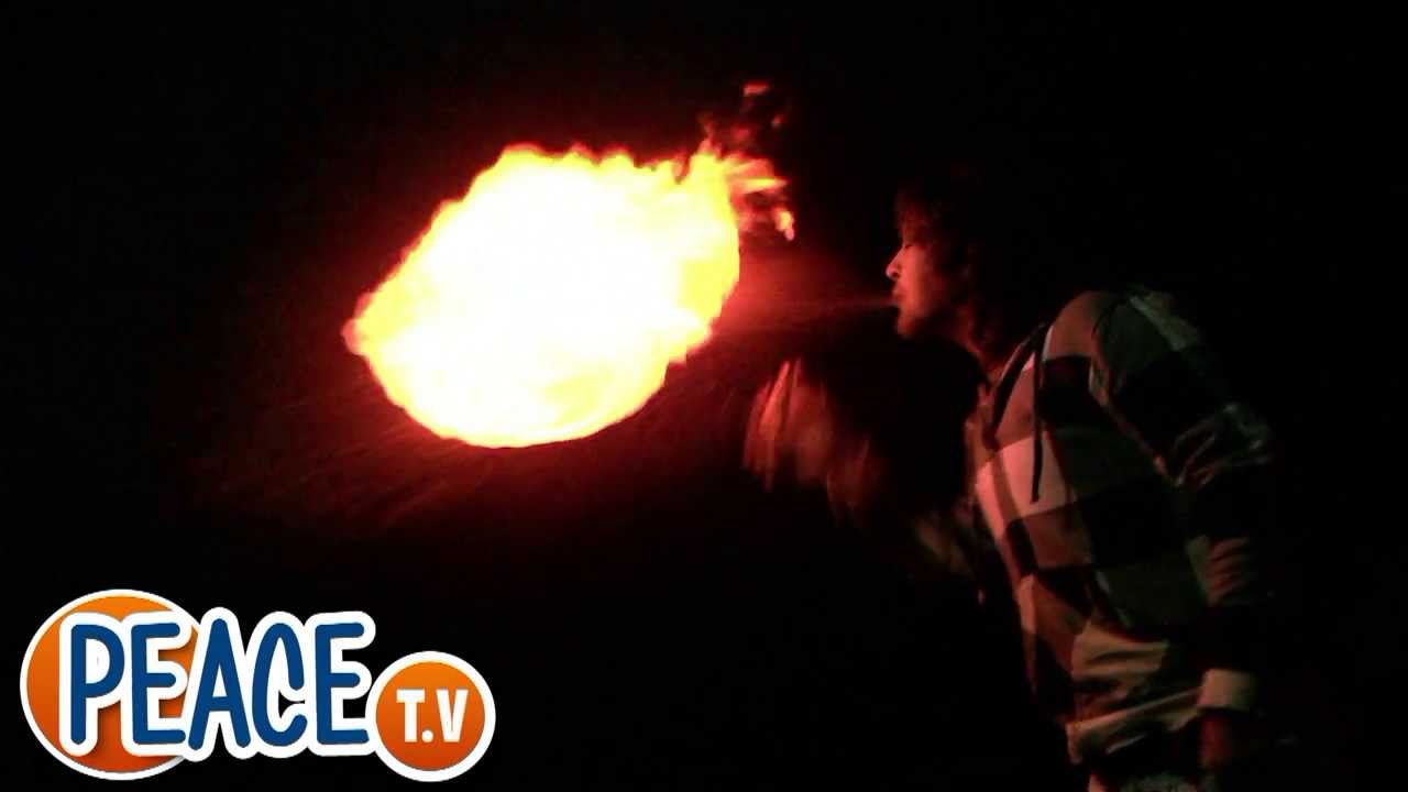 FIRE BREATHING STUNT COMPILATION - YouTube