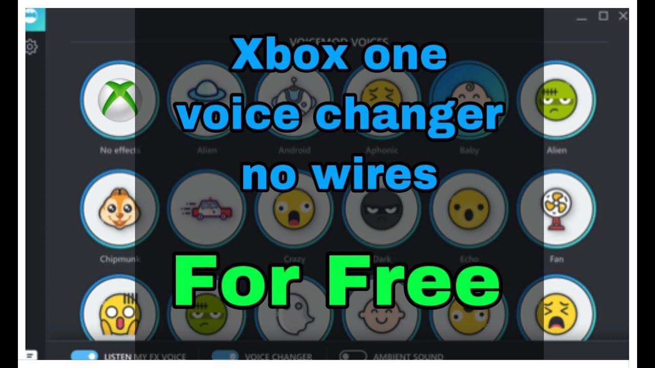 Xbox One Voice Changer No Wires For Free - YouTube